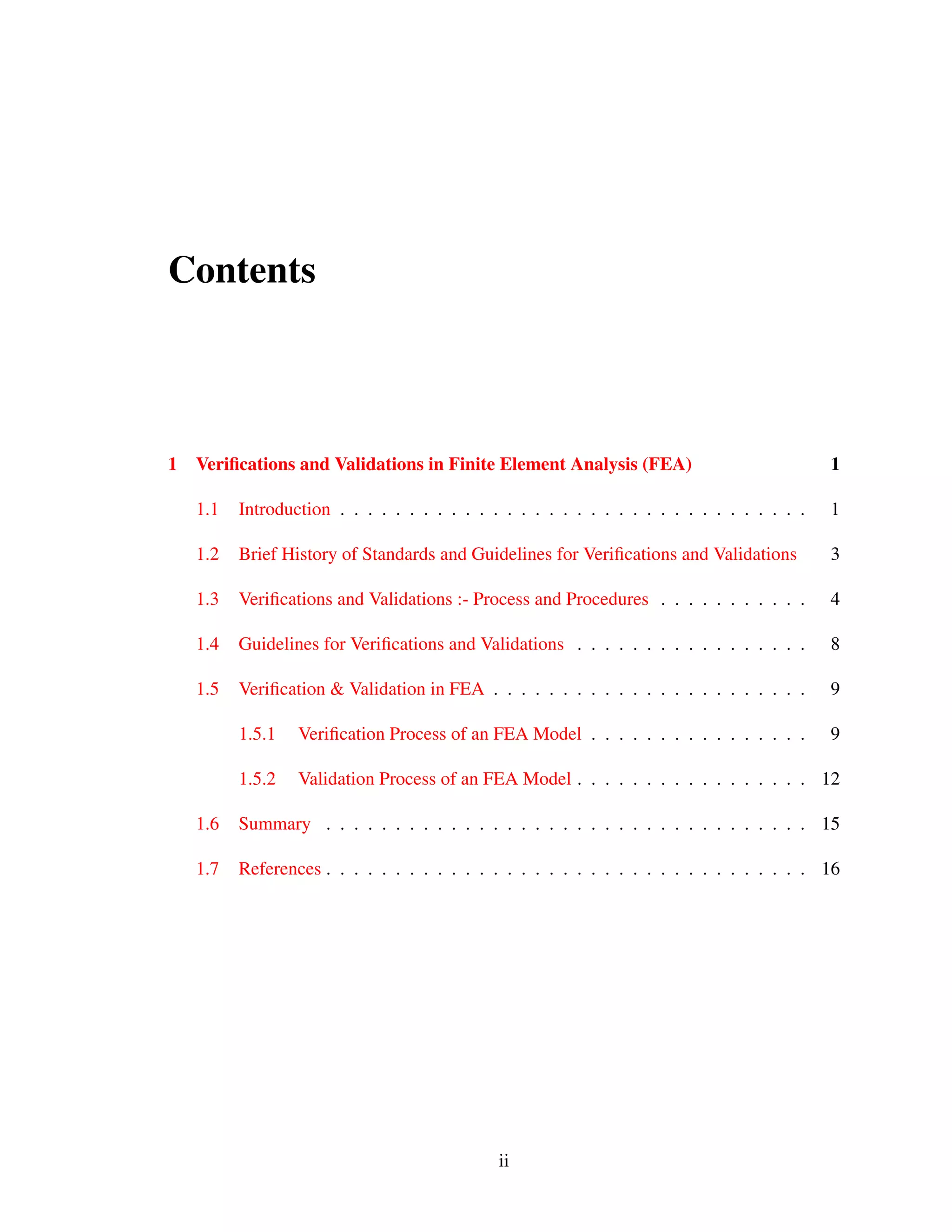 Verifications And Validations In Finite Element Analysis Fea Pdf