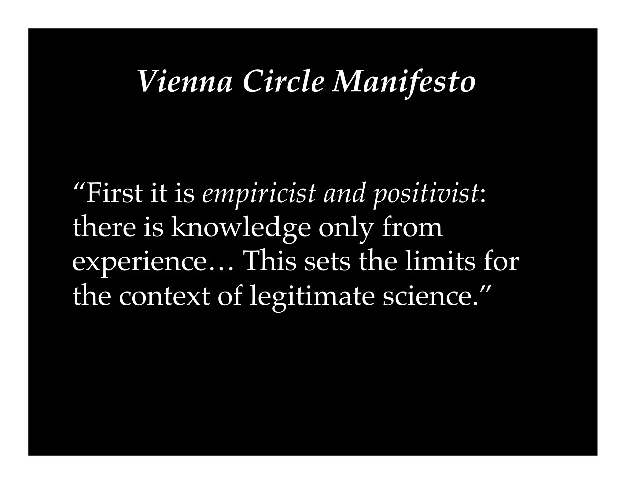 Verification And The Vienna Circle | PDF