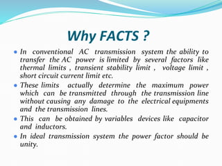 Flexible AC Transmission Sytstem | PPTX