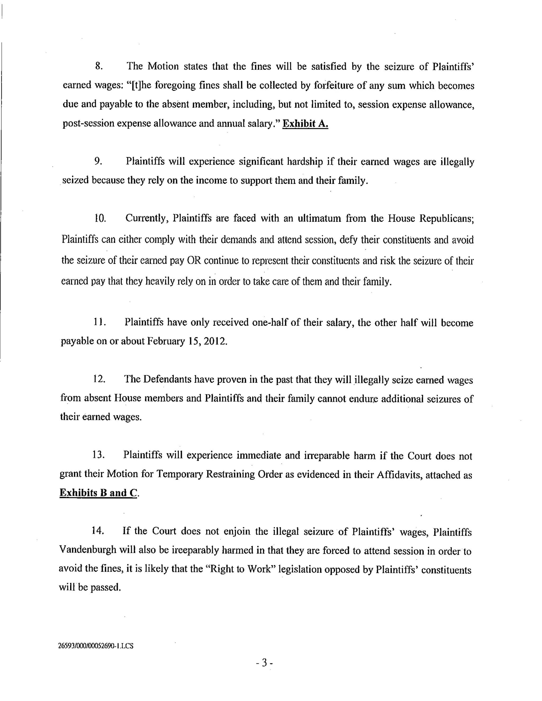 Verified motion for tro | PDF