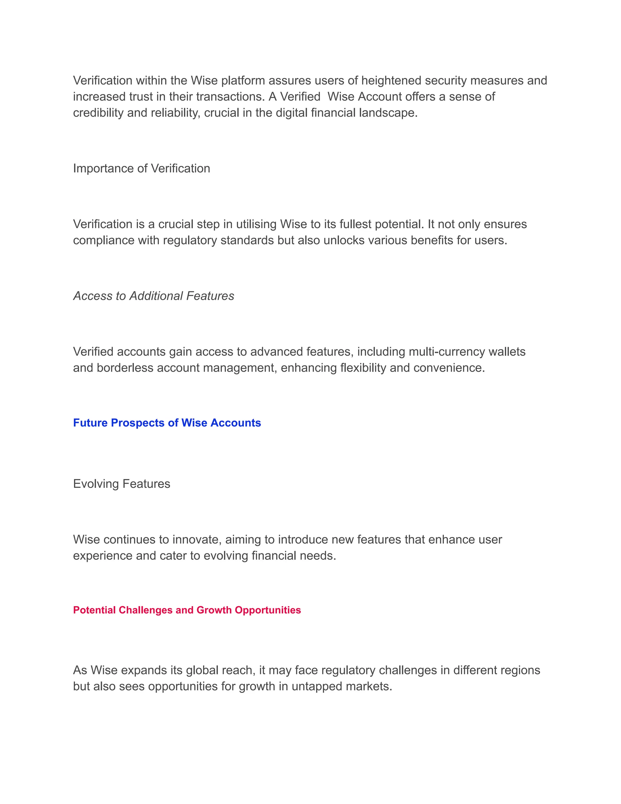 Verified Wise Account verified wise account | PDF