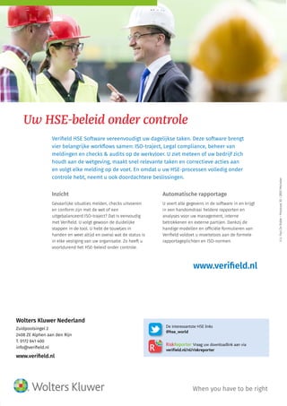 Verifield 2019 - Integrated HSEQ platform | PDF