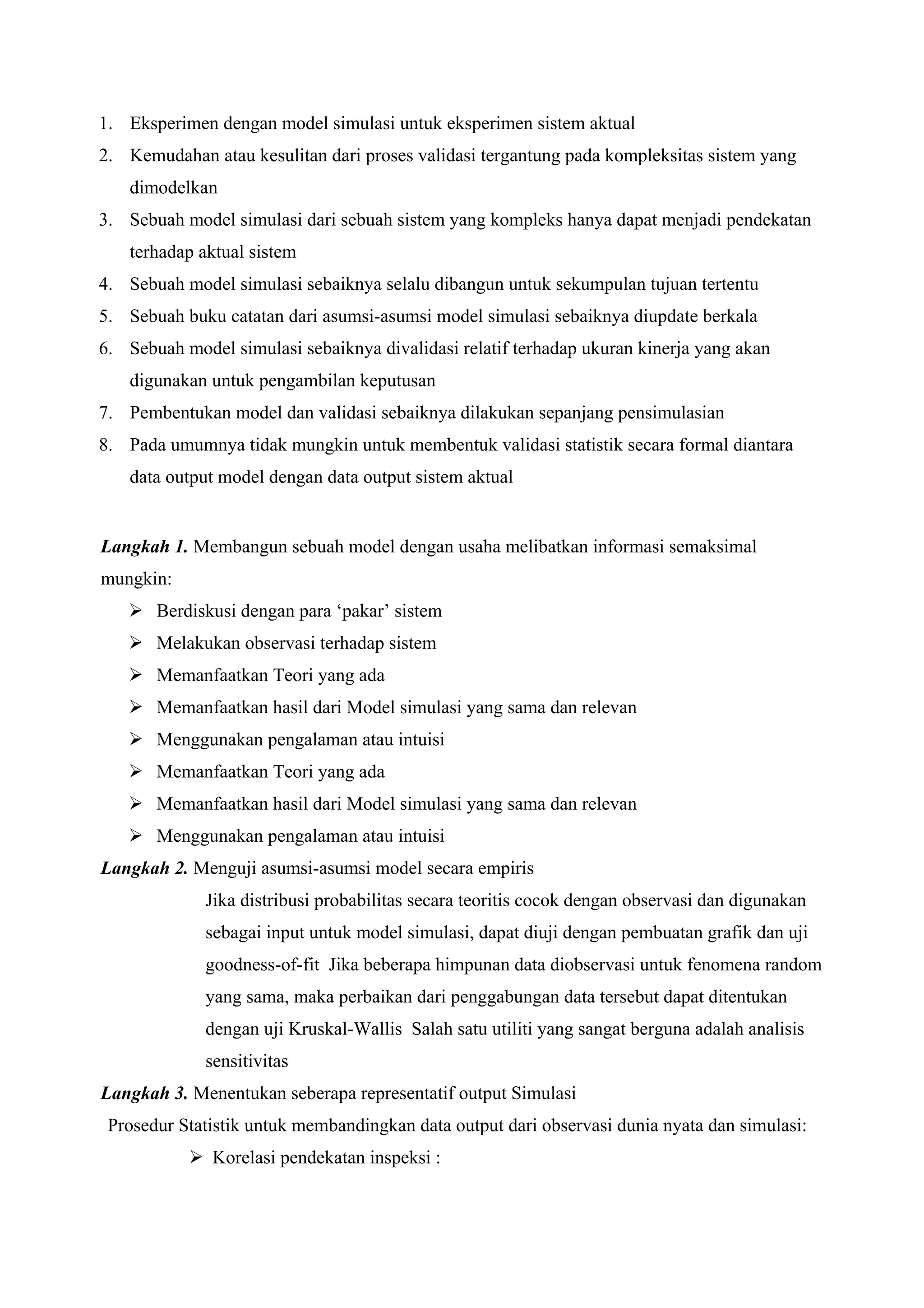 Verifikasi dan-validasi-sistem-pemodelan | PDF