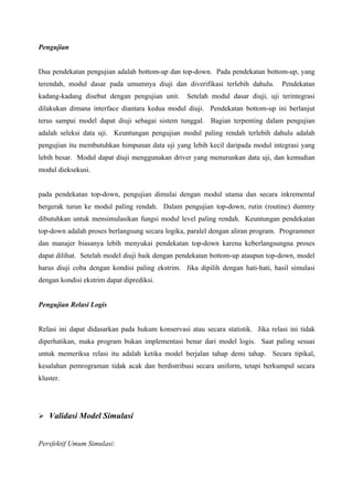 Verifikasi dan-validasi-sistem-pemodelan | PDF