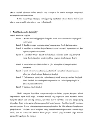 Verifikasi dan-validasi-sistem-pemodelan | PDF