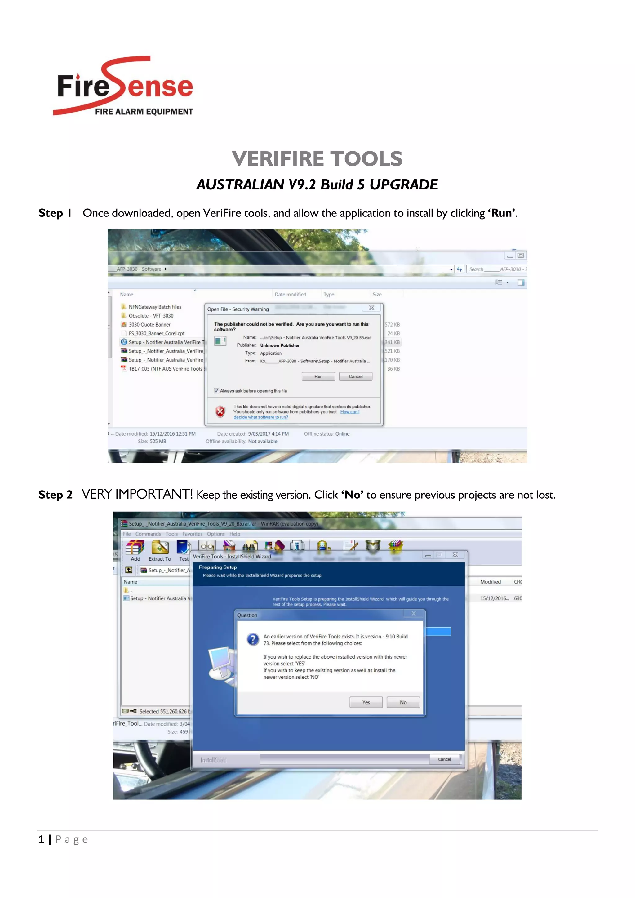 Verifire tools v9.2_upgrade_walkthrough | PDF