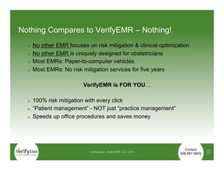 VerifyEMR Overview March 2012 | PPT