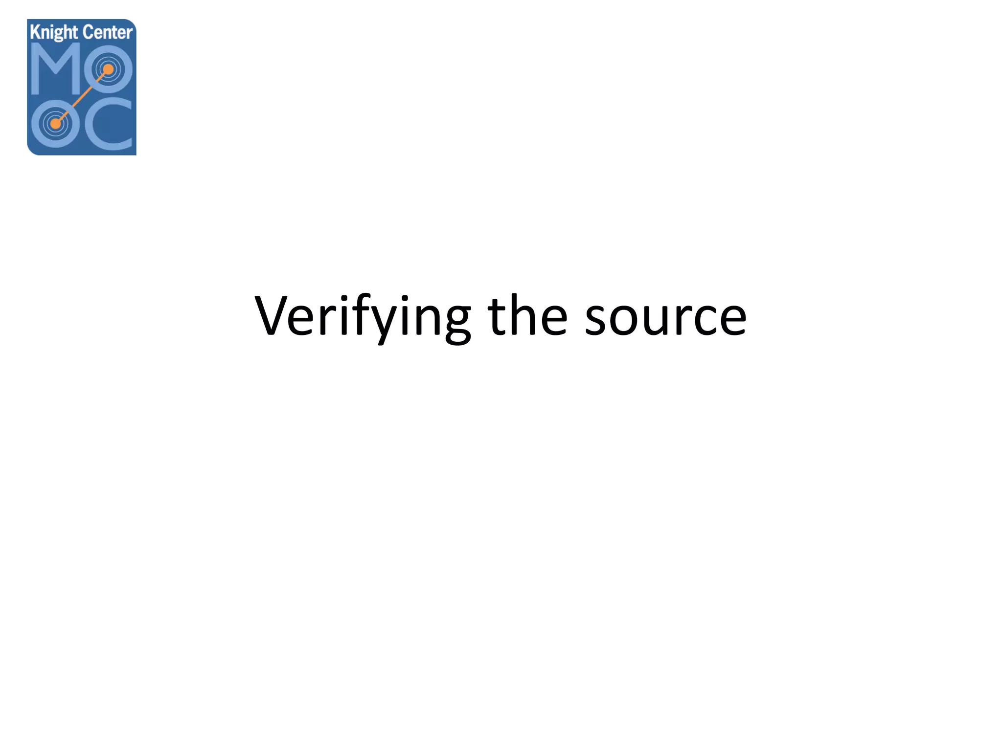 Verifying sources and content found on social media | PDF