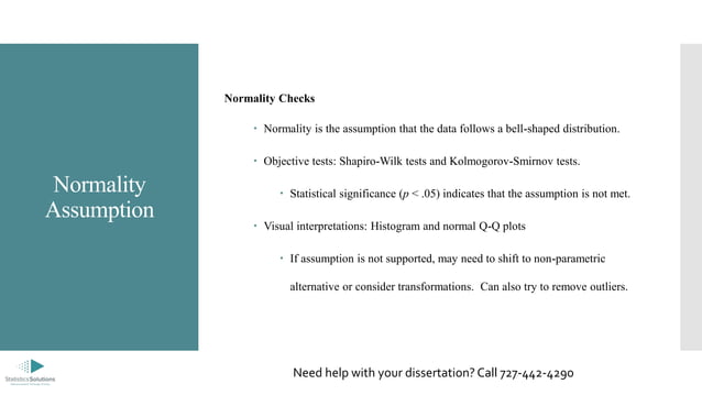 Verifying Statistical Assumptions | PPT