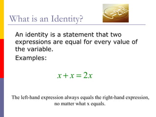 Verifying trigonometric identities | PPT | Physics | Science