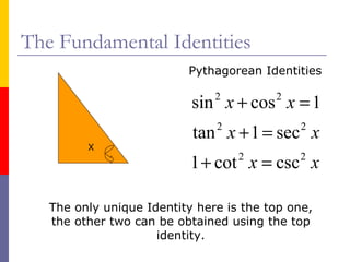 Verifying trigonometric identities | PPT