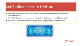 Veri Sınıflandırması (Data Classification-Veriket | PPTX