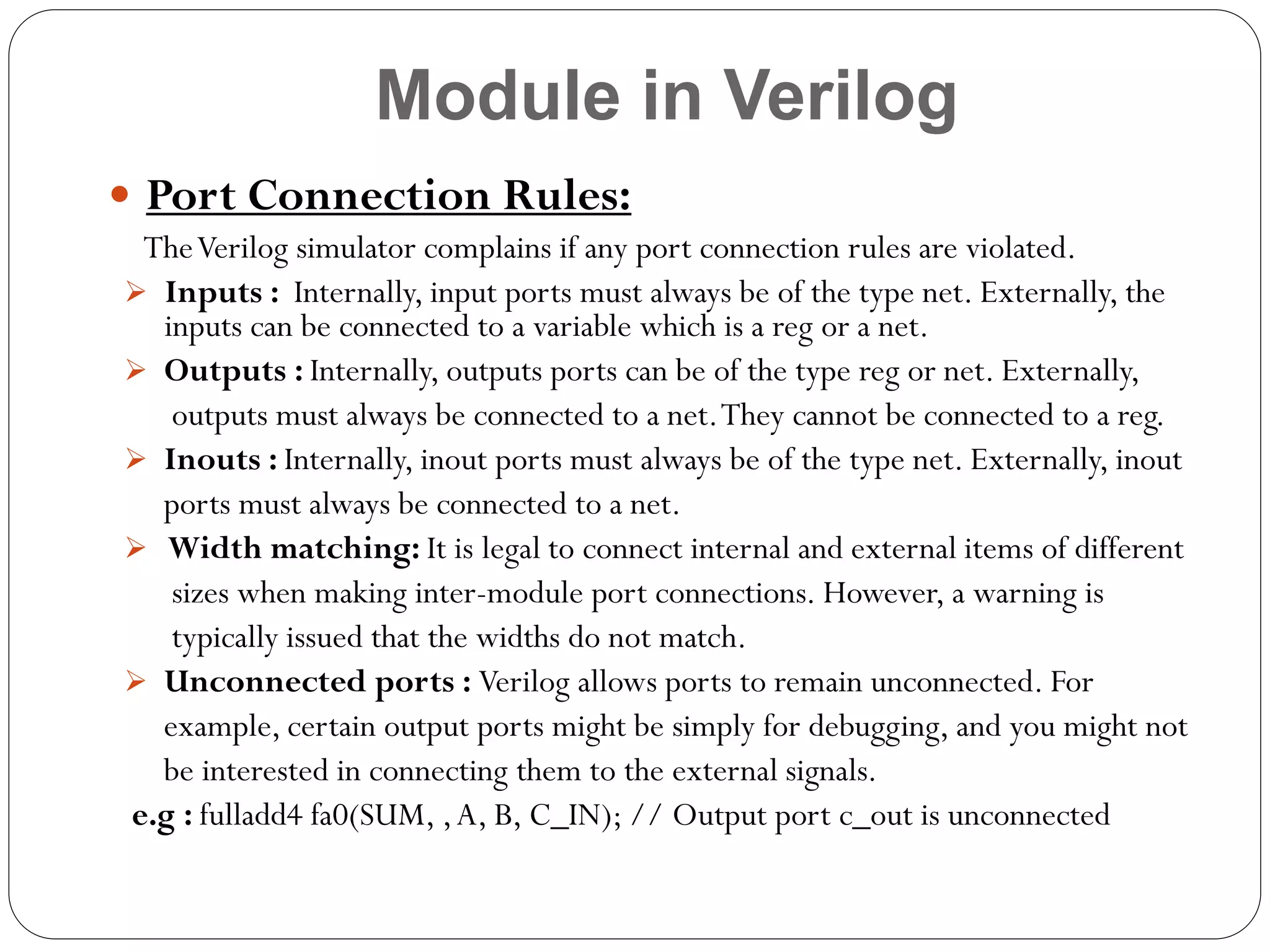 Verilog | PPTX | Programming Languages | Computing