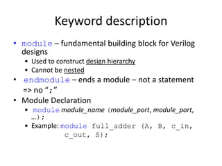 Verilog | PPTX