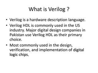 Verilog | PPTX