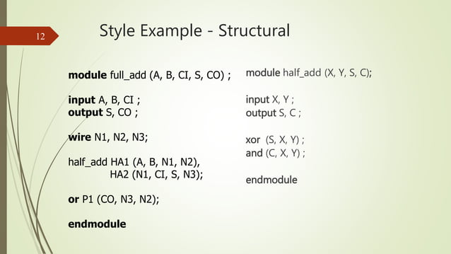 Verilog Tutorial - Verilog HDL Tutorial with Examples | PPTX ...