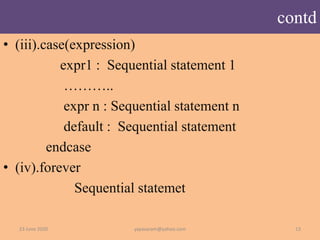 Lect 7: Verilog Behavioral model for Absolute Beginners | PPTX | Programming Languages | Computing