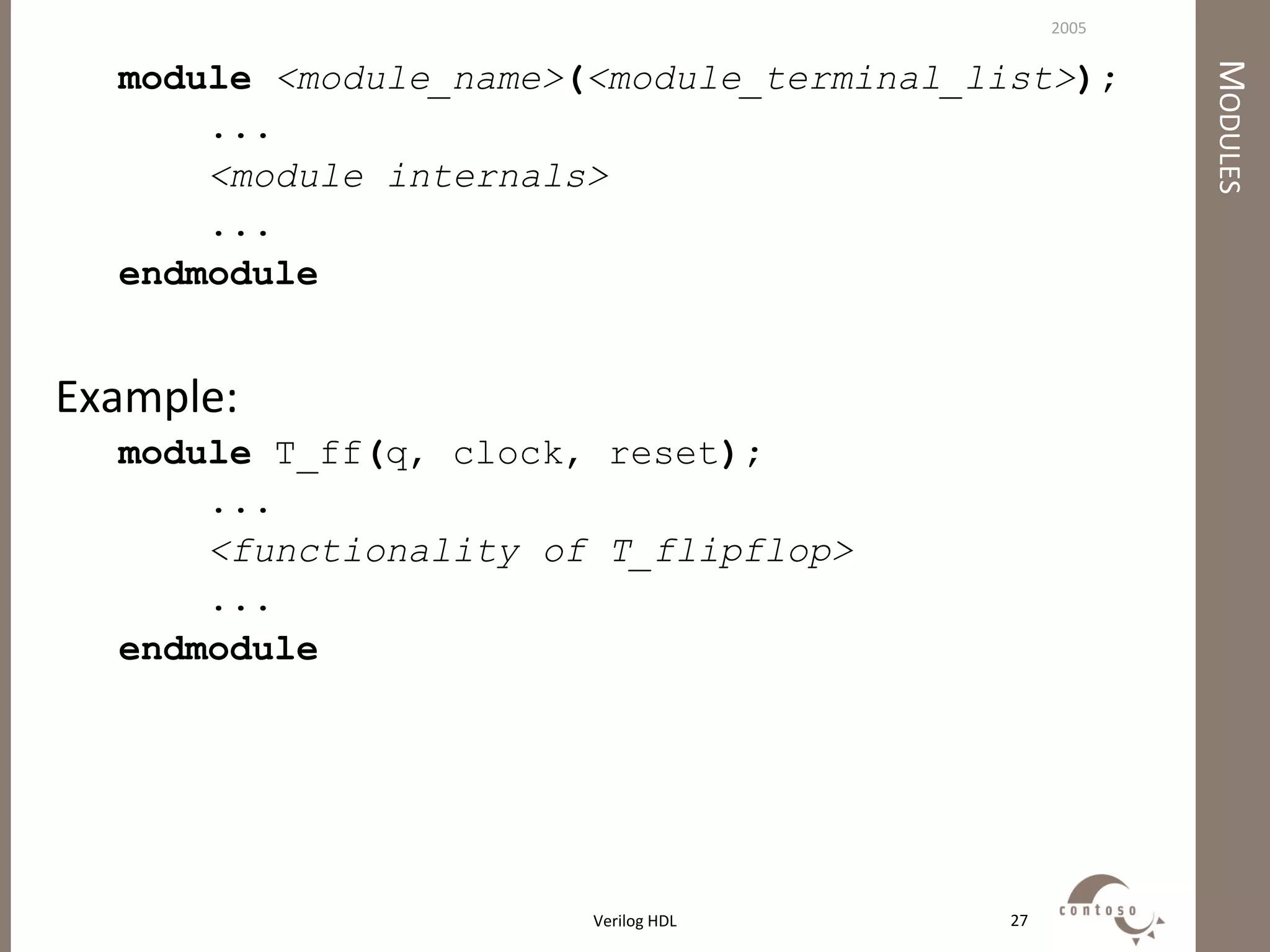 An Introductory Course On Verilog Hdl Verilog Hdl Ppr Ppt 3068