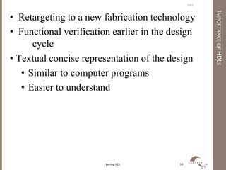 An Introductory course on Verilog HDL-Verilog hdl ppr | PDF