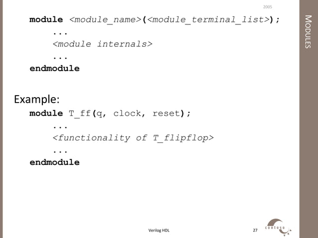 An Introductory course on Verilog HDL-Verilog hdl ppr | PDF