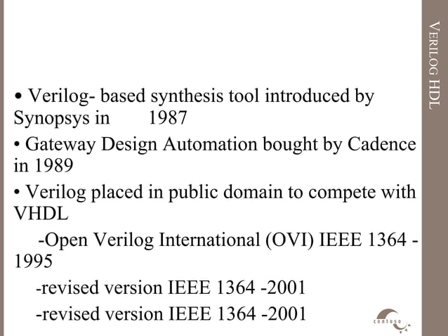 An Introductory Course On Verilog Hdl Verilog Hdl Ppr Ppt 7251