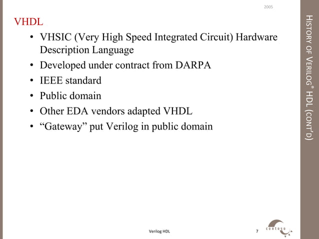 An Introductory Course On Verilog Hdl Verilog Hdl Ppr Ppt 4742