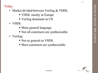 An Introductory course on Verilog HDL-Verilog hdl ppr | PDF