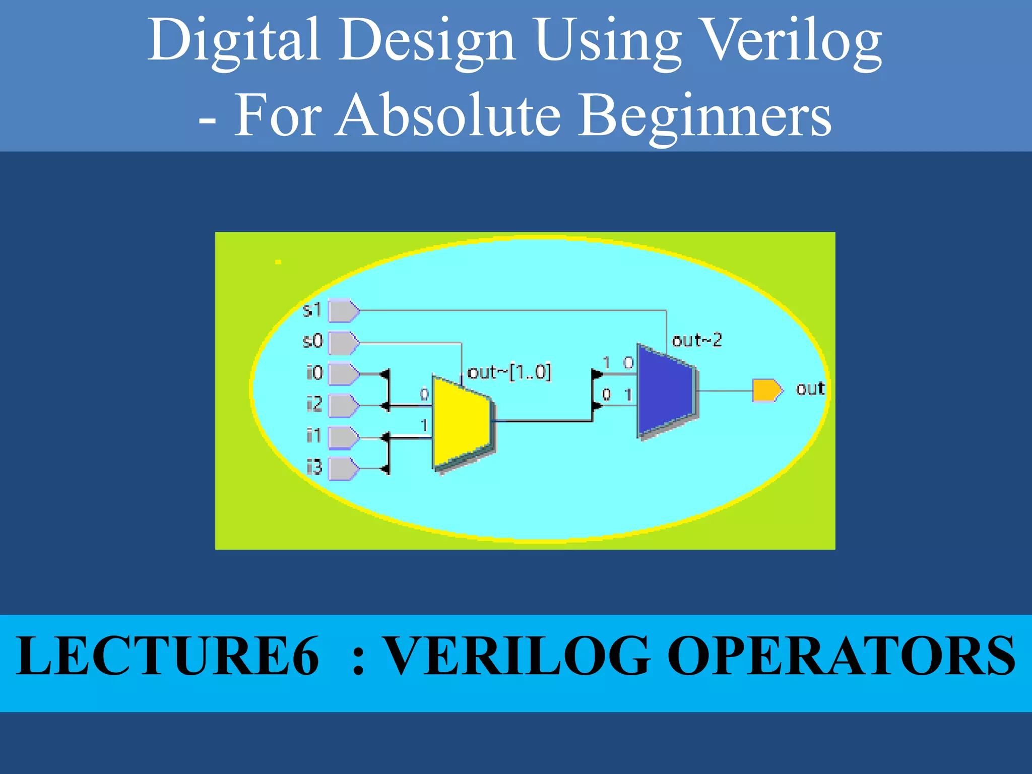Verilog Operators Pptx Programming Languages Computing