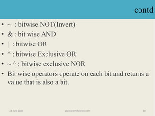Verilog operators | PPTX
