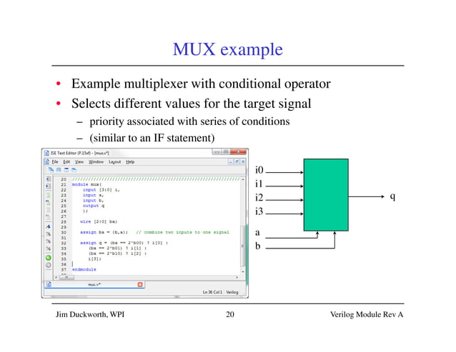 Verilog For Synthesis Combinational Rev Apdf