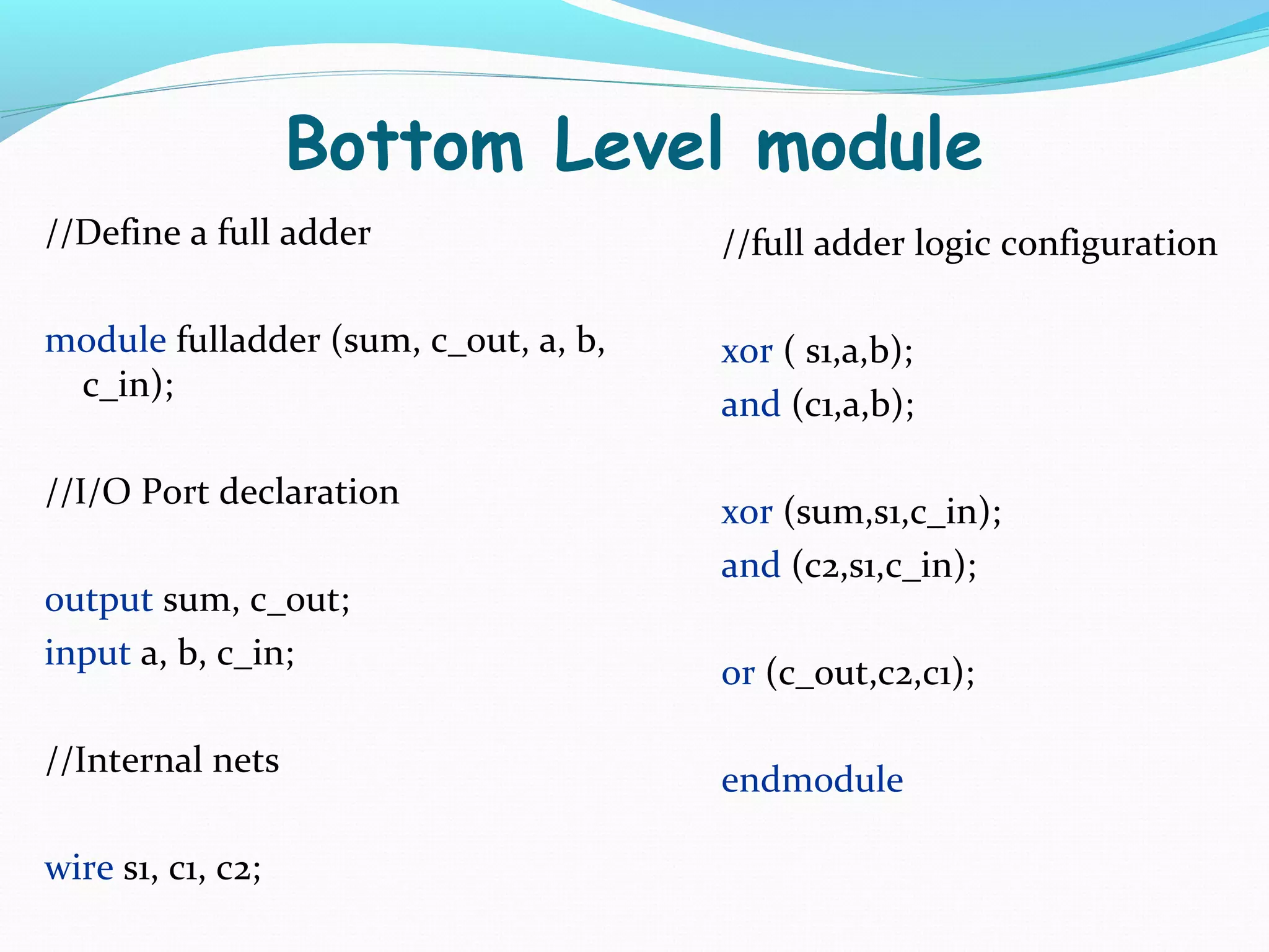 Verilog hdl | PPT