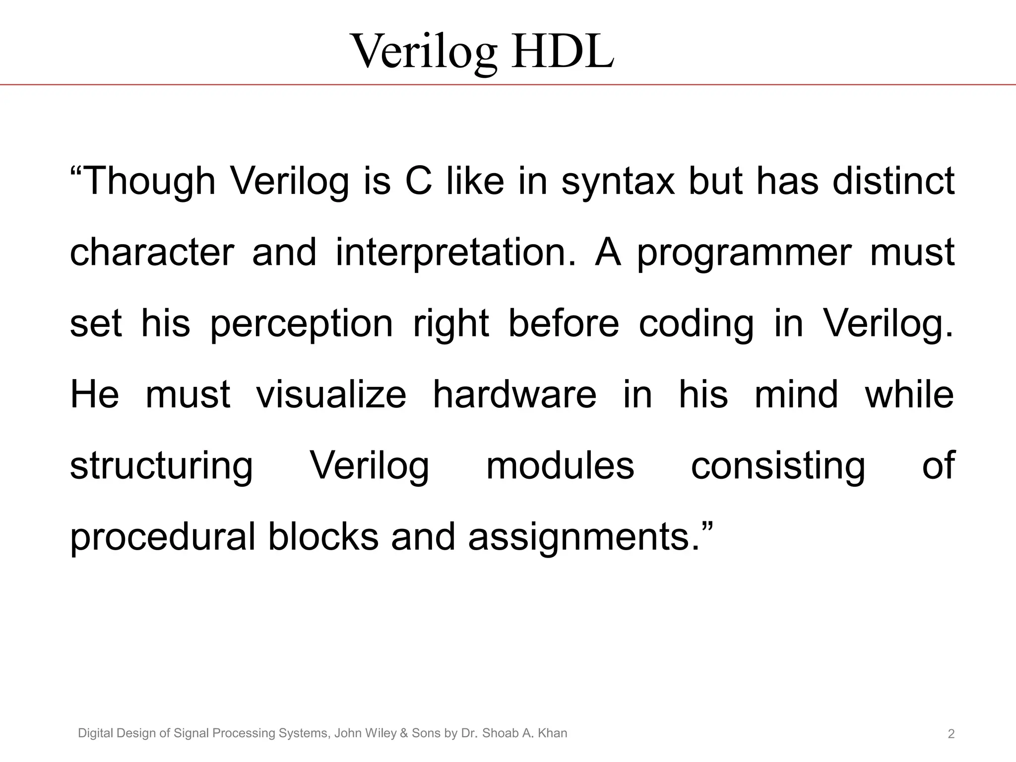 Veriloghdl Computer Architecture And Organization Ppt