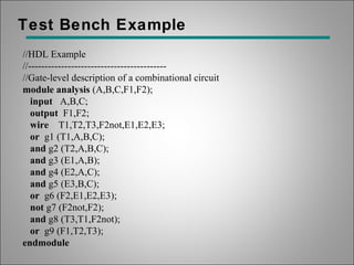 Digital Circuit Verification Hardware Descriptive Language Verilog | PPT