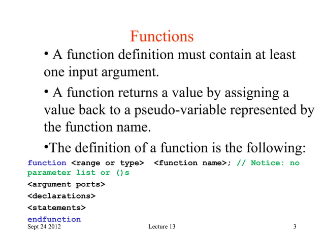 Assic 13th Lecture | PPT