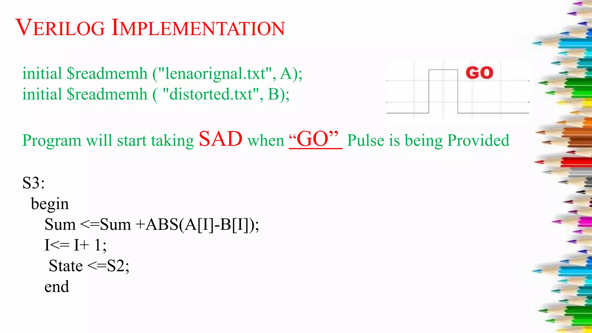VIdeo Compression using sum of Absolute Difference | PPT