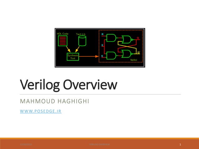 Verilog overview | PPTX | Programming Languages | Computing