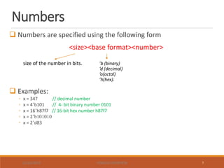 Verilog overview | PPTX | Programming Languages | Computing