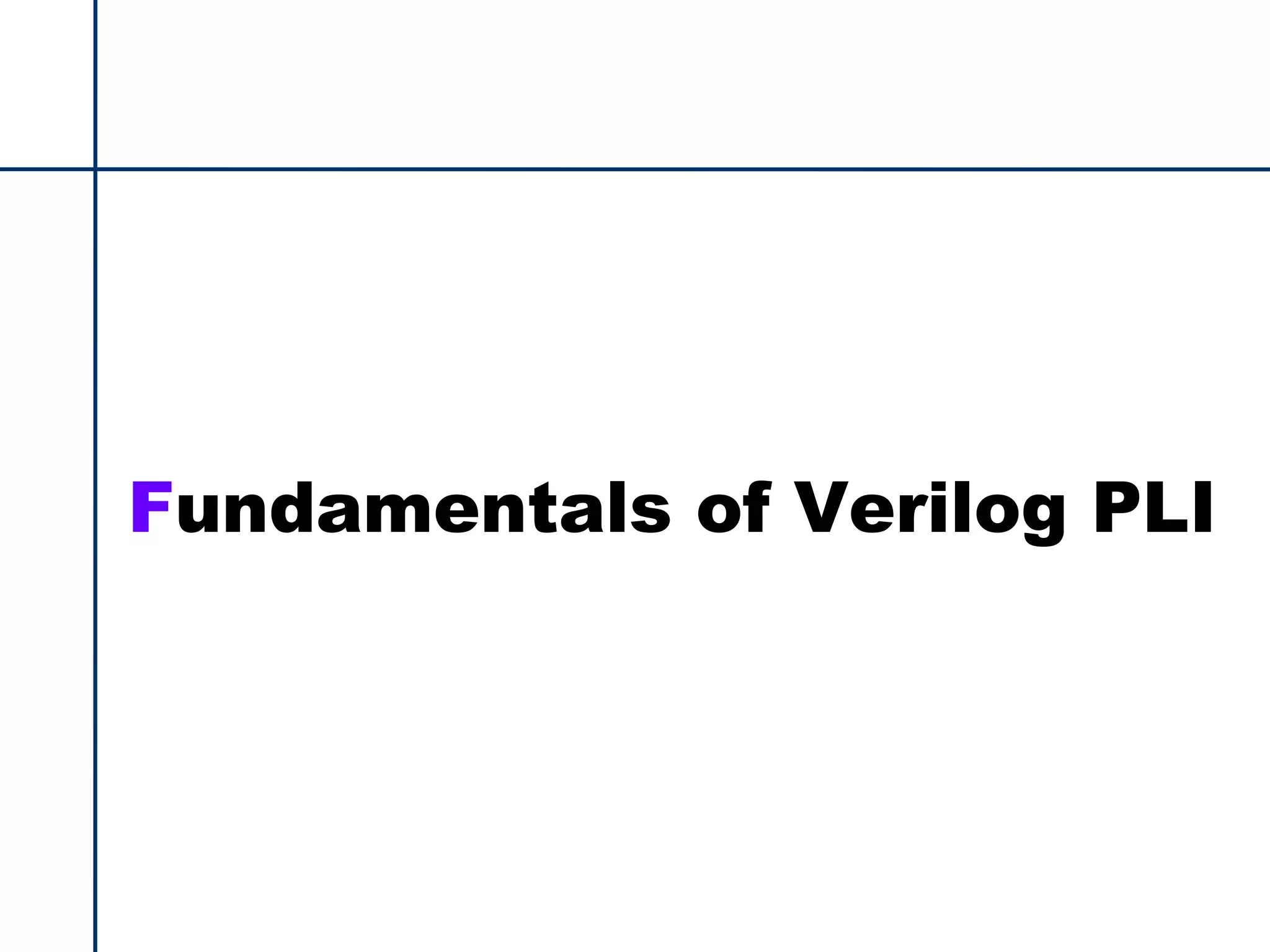 Verilog Pli | PPT