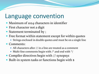 Verilog presentation final | PPTX