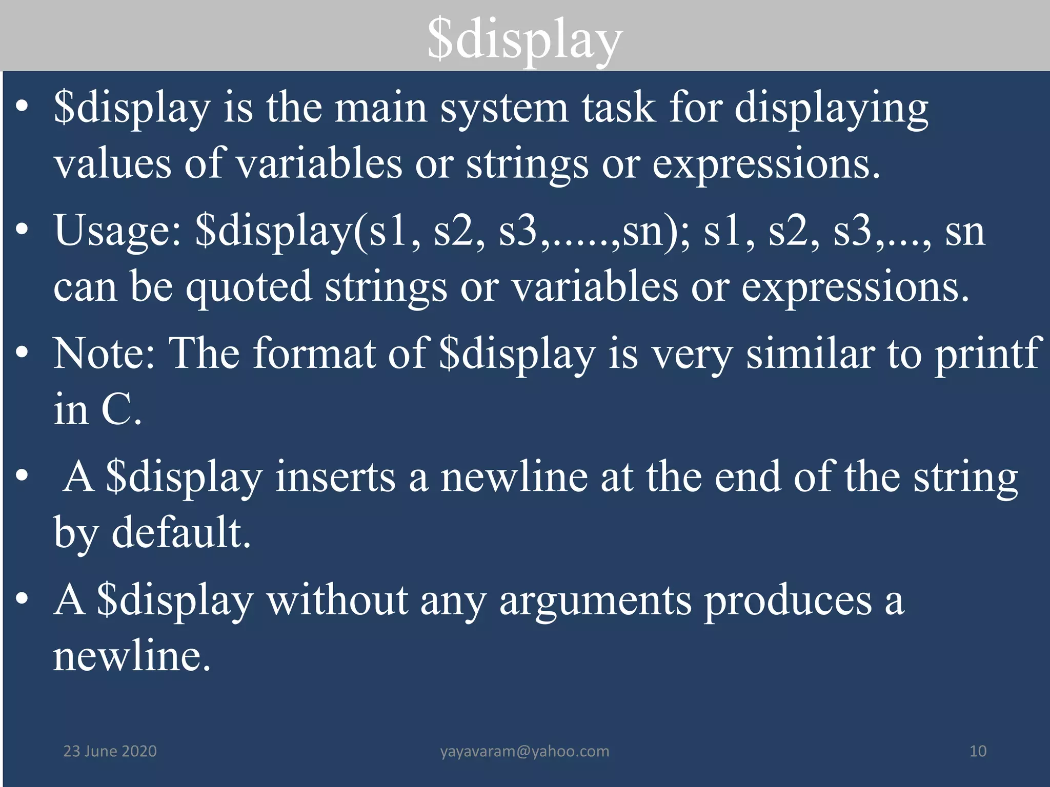 Verilog Tasks And Functions Ppt