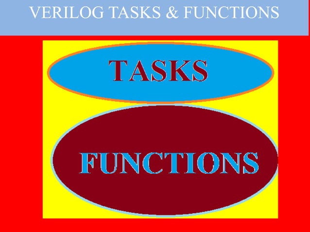 Verilog Tasks And Functions Ppt 8499