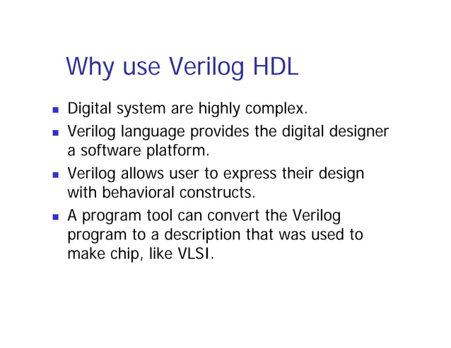 Verilog tutorial | PDF