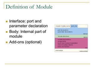 Verilog tutorial | PPT | Programming Languages | Computing