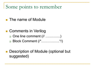 Verilog tutorial | PPT | Programming Languages | Computing
