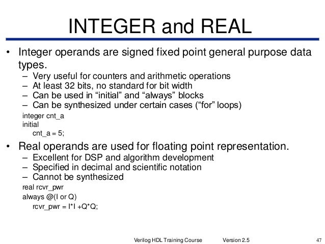 Verilog Hdl Training Course 