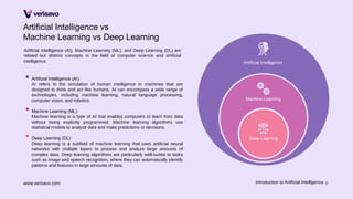 Verisavo- Introduction to Artificial Intelligence and Machine Learning ...
