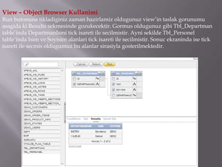Veritabani Programlama - Oracle IV.Egitim - View Kullanimi | PPT