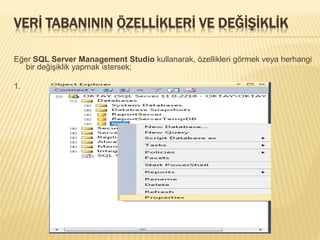 Veri̇ tabani ve dosya yöneti̇mi̇ | PPT