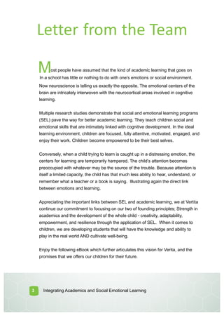 Integrating Academics and Social Emotional Learning - Verita School ...