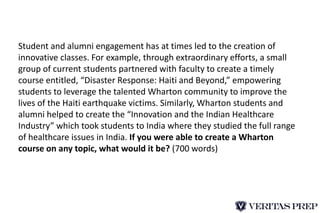 Breakdown of Wharton MBA Admissions Essays | PPTX